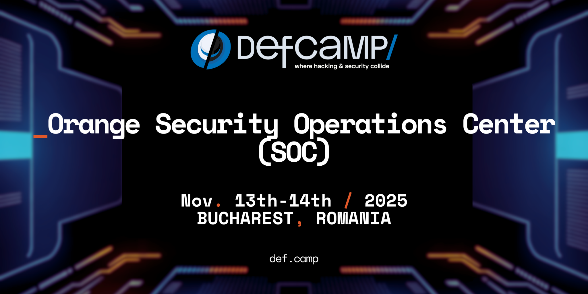 Orange Security Operations Center (SOC) - DefCamp 2025